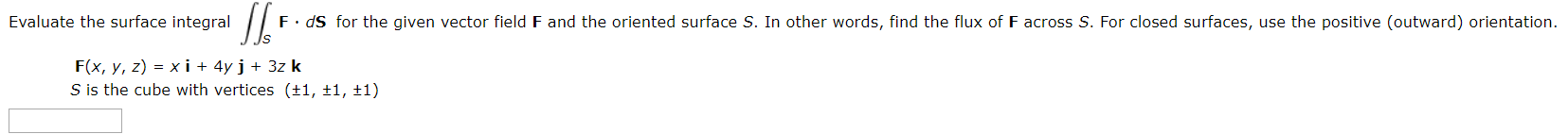 Solved Evaluate the surface integral F ds for the given | Chegg.com
