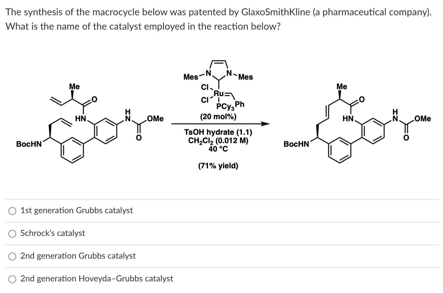 Solved The synthesis of the macrocycle below was patented by | Chegg.com