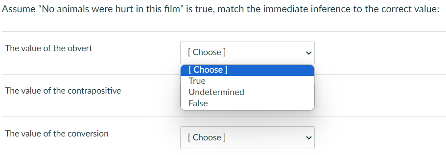 Solved Assume "No animals were hurt in this film" is true, | Chegg.com