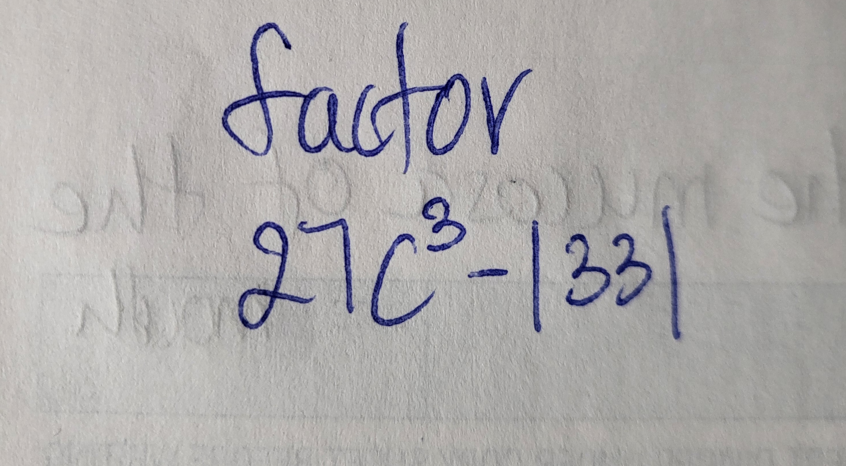 Solved factor27c3-|33| | Chegg.com