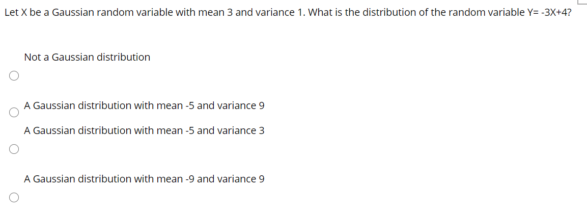 Solved Let X be a Gaussian random variable with mean 3 and | Chegg.com