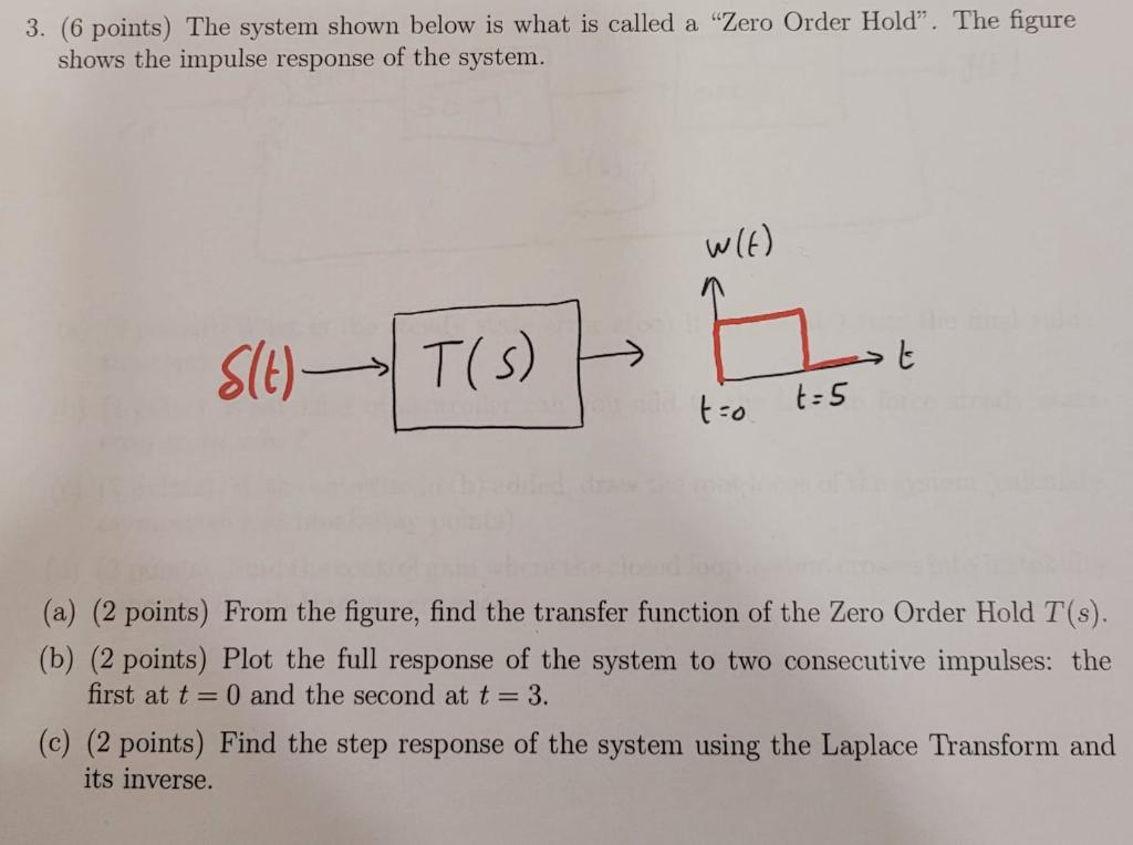 Solved 3. (6 points) The system shown below is what is | Chegg.com