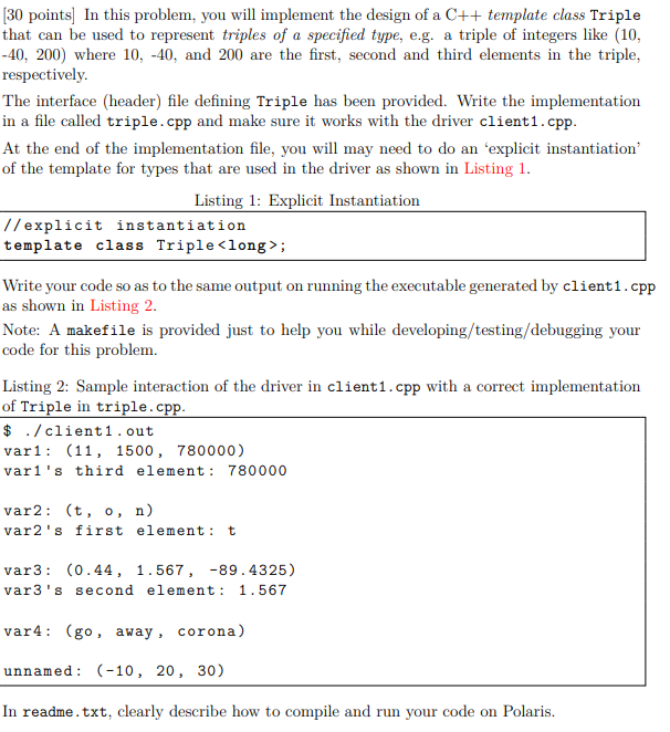 Solved [30 points] In this problem, you will implement the | Chegg.com