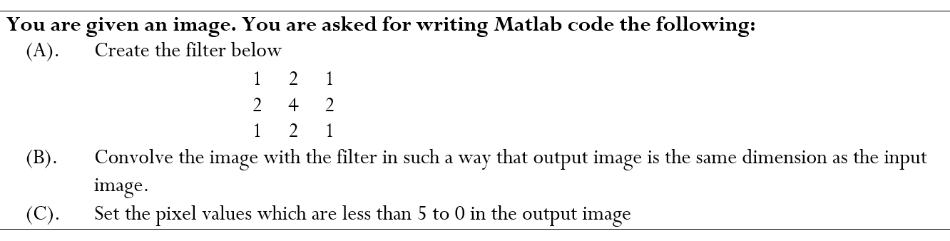 Solved You are given an image. You are asked for writing | Chegg.com
