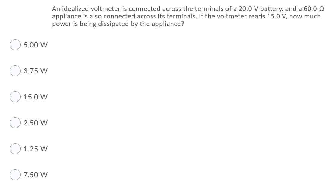 Solved An idealized voltmeter is connected across the | Chegg.com