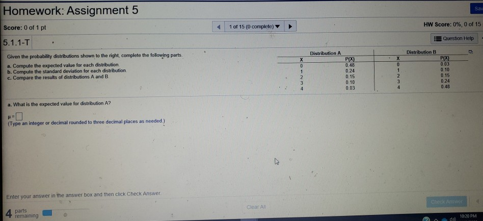 Solved Homework Assignment 5 Score 0 Of 1 Pt 5 1 1 T 1