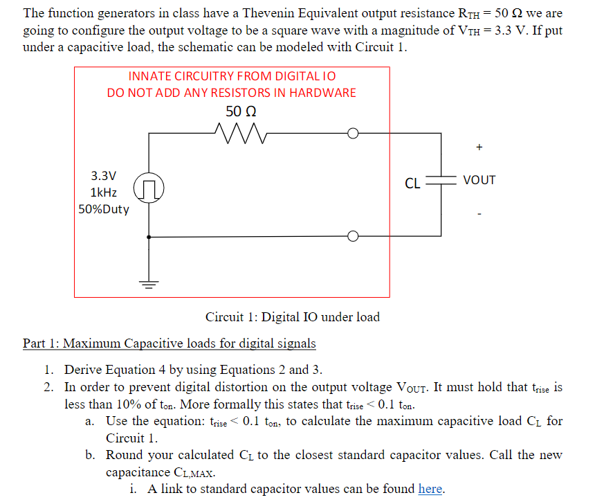 tRISE=t90%−t10% Eqn 1 Where t90% and t10% are defined | Chegg.com