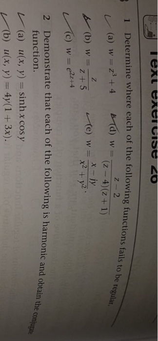 Solved Determine where each of the following functions fails | Chegg.com