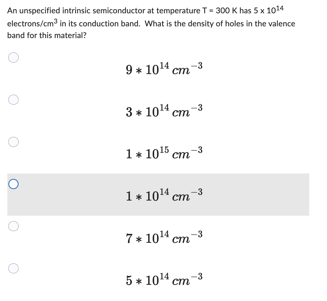 High Quality SOLUTION An ﻿unspecified intrinsic semiconductor at | Chegg.com
