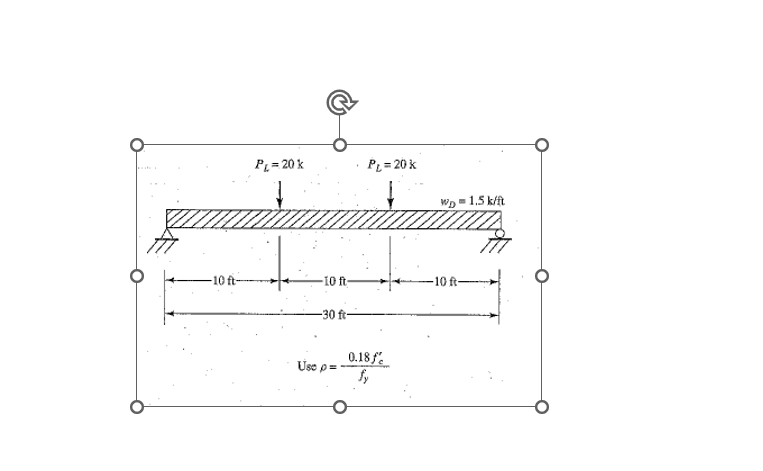 Solved Design rectangular sections for the beam, load and ρ | Chegg.com