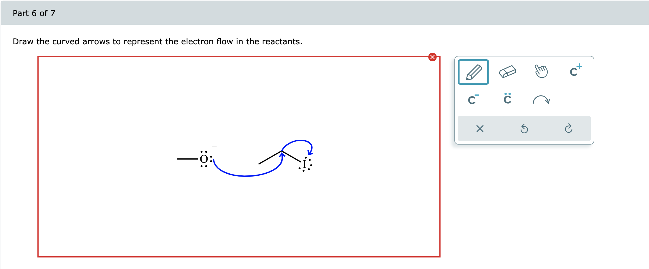 Solved Draw the curved arrows to represent the electron flow | Chegg.com