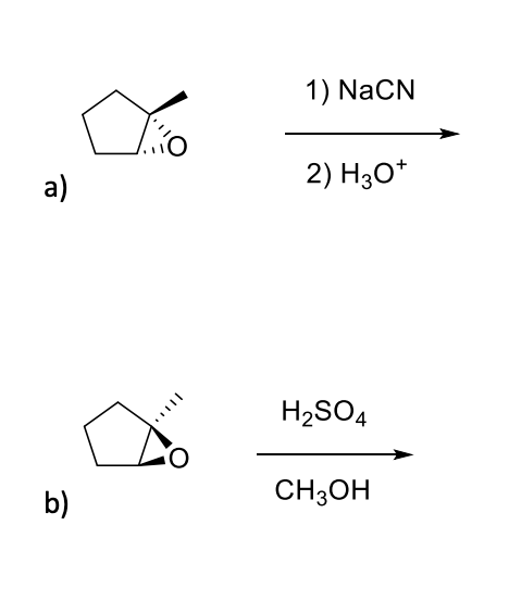 Solved Draw the product of each reaction below showing | Chegg.com