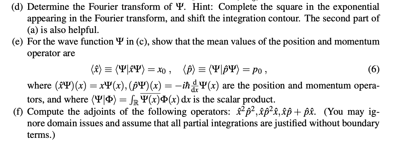 Solved 2.5 Fourier transform and Gaussian wave functions. | Chegg.com