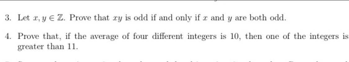Solved 3. Let x,y∈Z. Prove that xy is odd if and only if x | Chegg.com