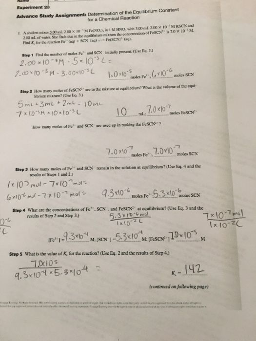 Experiment Advance Study Assignment: Determination of | Chegg.com Experiment Advance Study Assignment: Determination of | Chegg.com