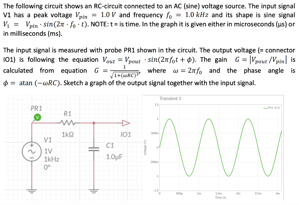 Solved The following circuit shows an RC-circuit connected | Chegg.com