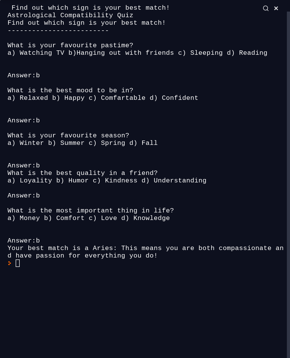 Solved The first two pictures are the code that I used and | Chegg.com