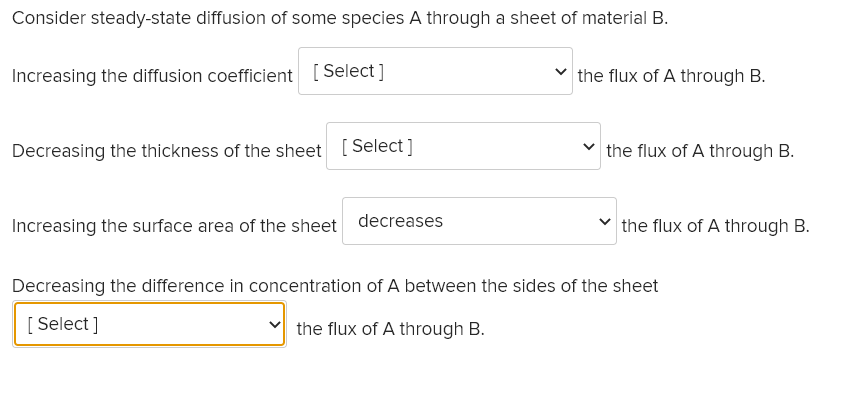 Solved Consider steady-state diffusion of some species A | Chegg.com