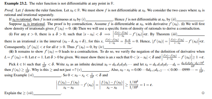 Solved -NO Example 23.2. The ruler function is not | Chegg.com