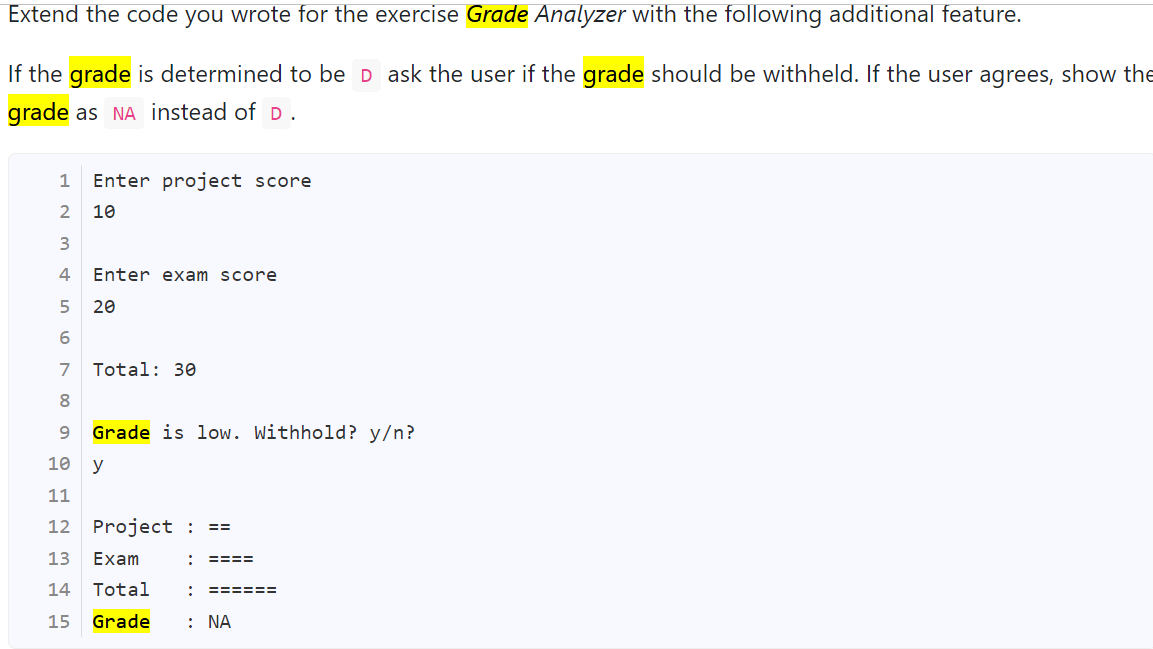 [Solved]: Pls write the combined code as per above ou