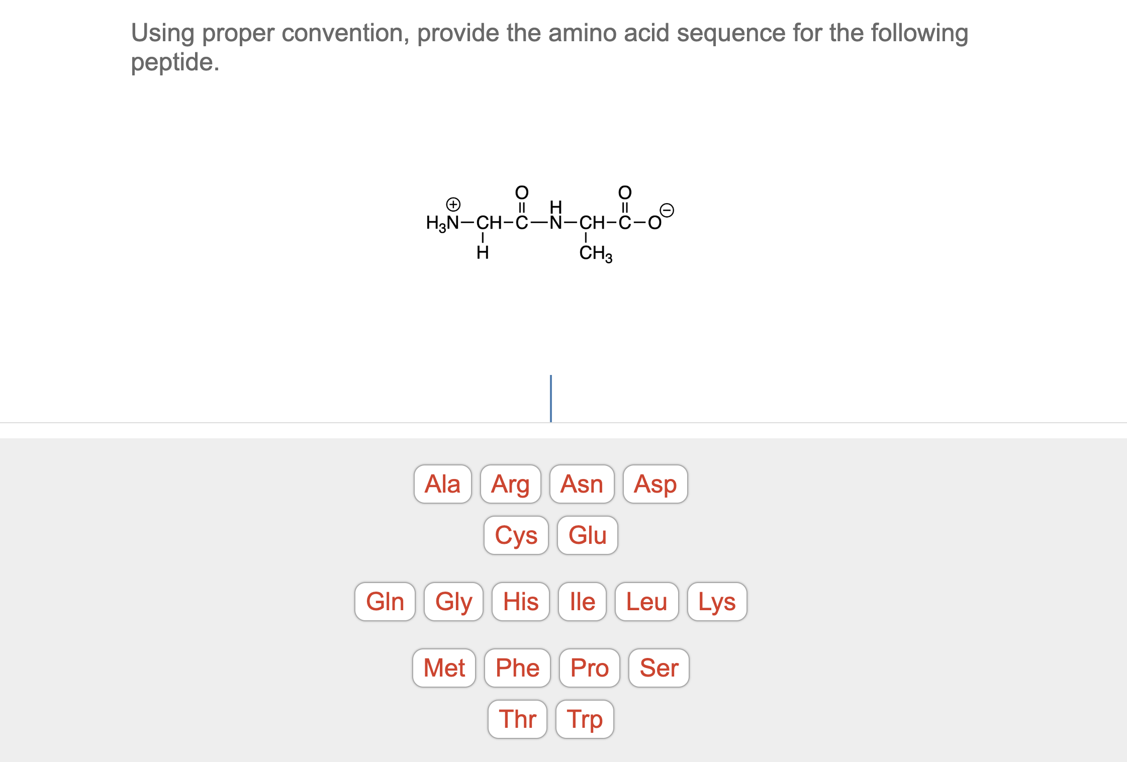 Solved Using proper convention, provide the amino acid | Chegg.com