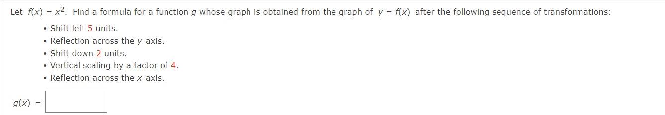 Solved Let f(x)=x2. Find a formula for a function g whose | Chegg.com