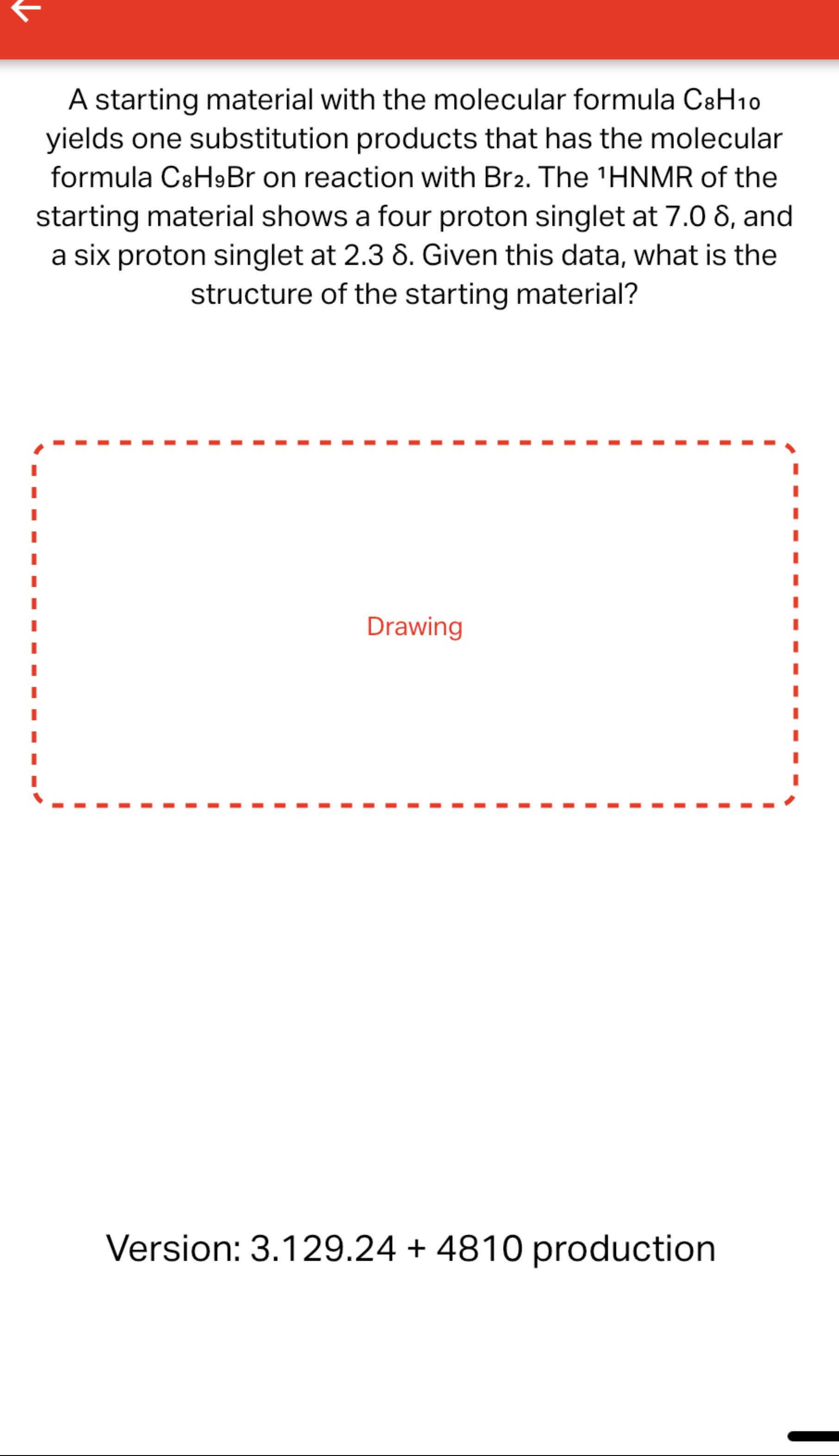 Solved A starting material with the molecular formula | Chegg.com