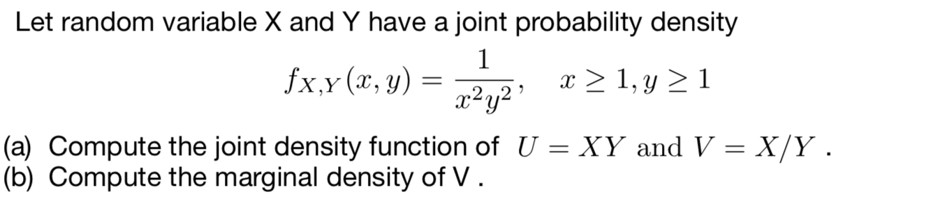 Solved == Let random variable X and Y have a joint | Chegg.com