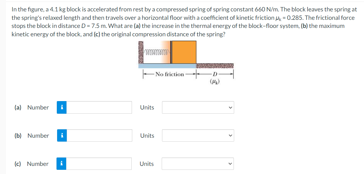 Solved In the figure, a 4.1kg ﻿block is accelerated from | Chegg.com