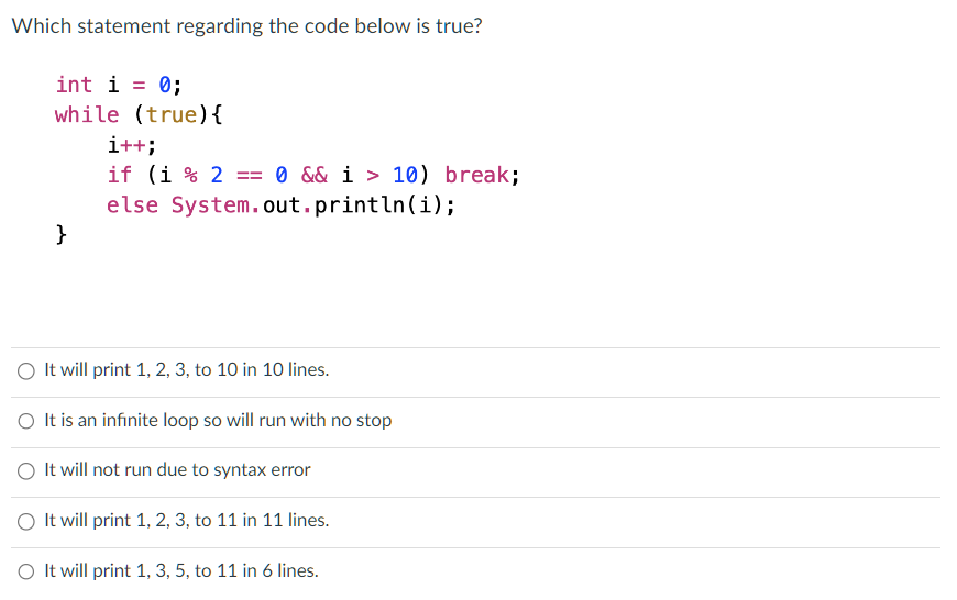 Solved Which statement regarding the code below is true? It | Chegg.com