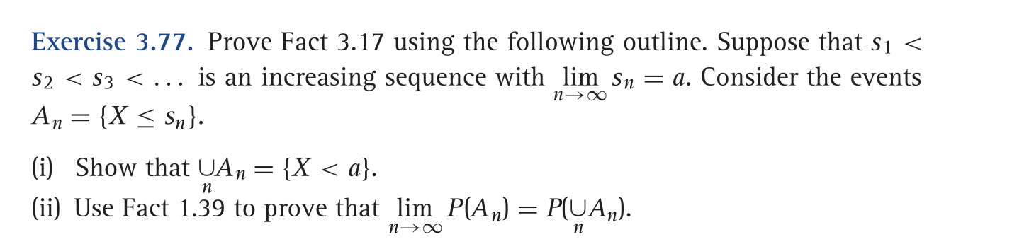 Solved Exercise 3.77. Prove Fact 3.17 using the following | Chegg.com