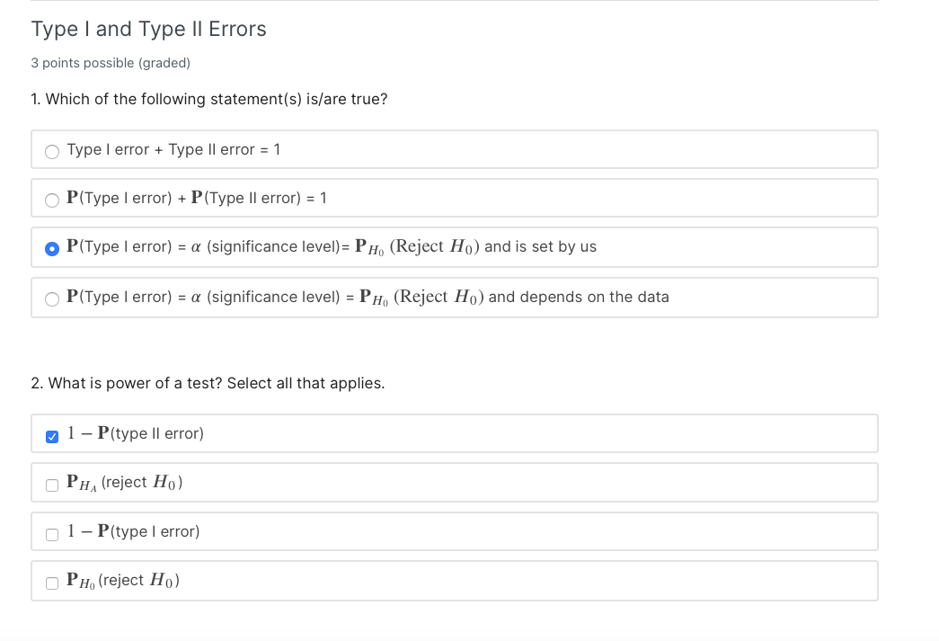 Solved Hi! Are my answers correct? First one is single | Chegg.com