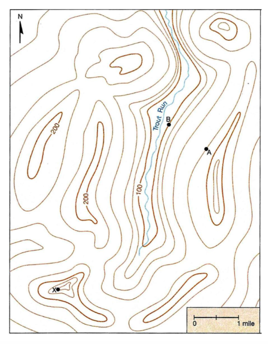Solved Note the north arrow in the upper left corner of the | Chegg.com