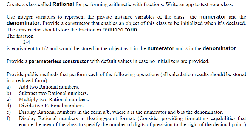 Solved Please Use Object Oriented Programming C Using Microsoft Visual Please Use C C Sharp 6281
