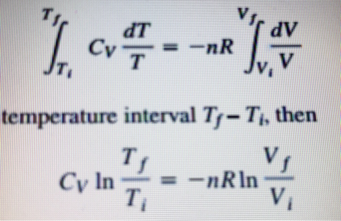 Solved Physical Chemistry question about integrals: this is | Chegg.com