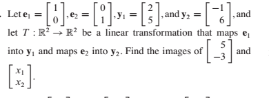 Solved Let e- let T R2 -R2 be a linear transformation that | Chegg.com