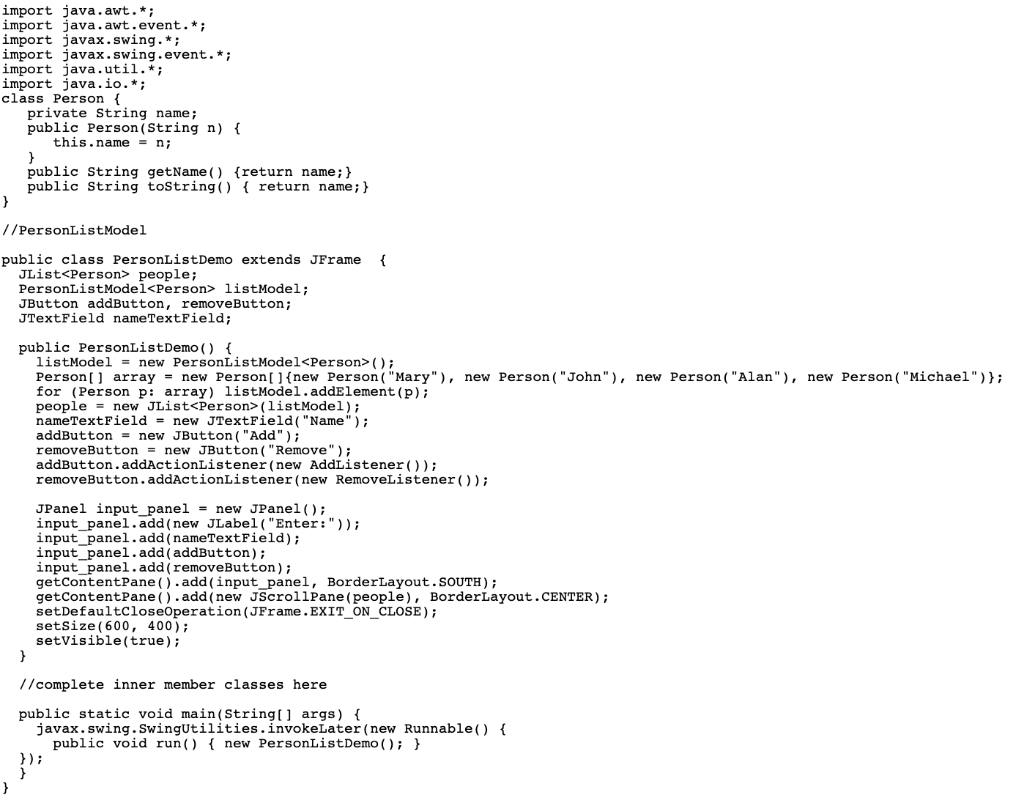 Solved Consider the following class definition: class Person | Chegg.com