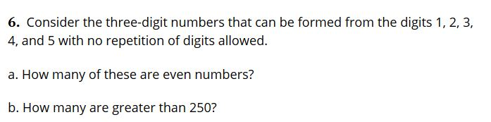 Solved 4. Let A be a set with |A n. Determine а. |А3 (a, b, | Chegg.com