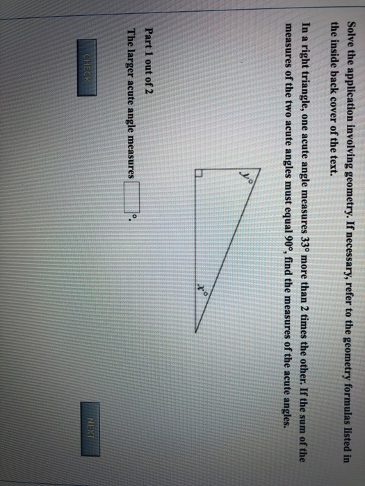 Solved Solve the application involving geometry. If | Chegg.com