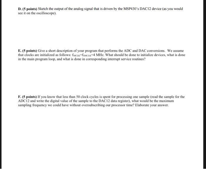 Solved Problem #1. (35 points) ADC, DAC. Your task is to | Chegg.com