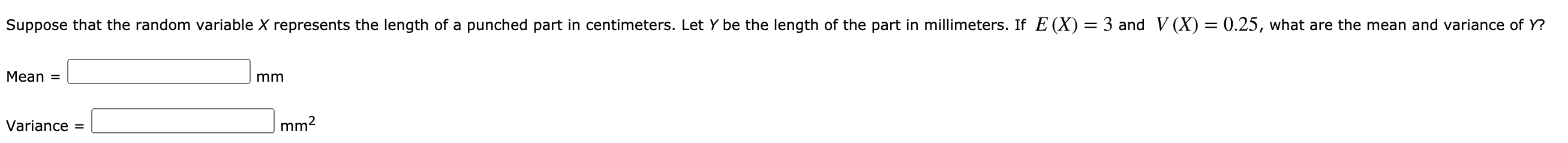 Solved Suppose That The Random Variable X Represents The 