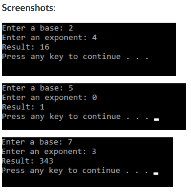 Solved Objective: Perform an exponent calculation using a | Chegg.com