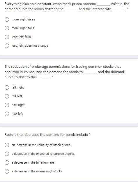 Solved Everything else held constant, when stock prices | Chegg.com