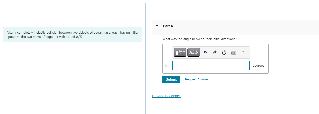 Solved After a completely inelastic collision between two | Chegg.com