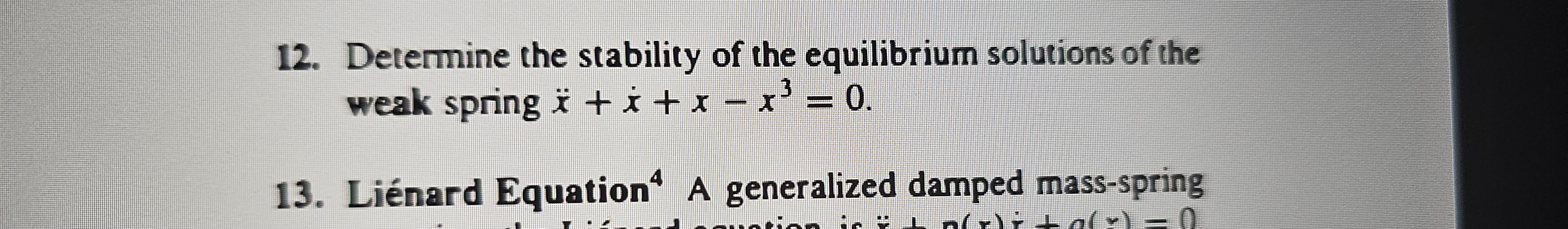 Solved Determine the stability of the equilibrium solutions | Chegg.com