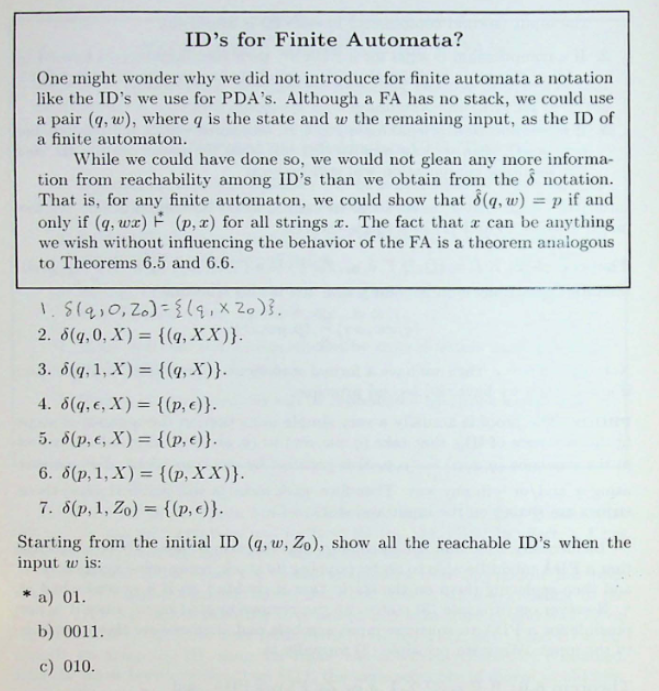 Solved Exercise 6.1.1: Suppose the PDA | Chegg.com