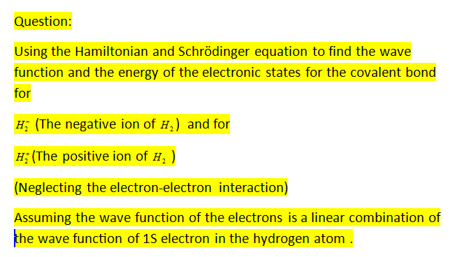 Solved Using the Hamiltonian and Schrödinger equation to | Chegg.com