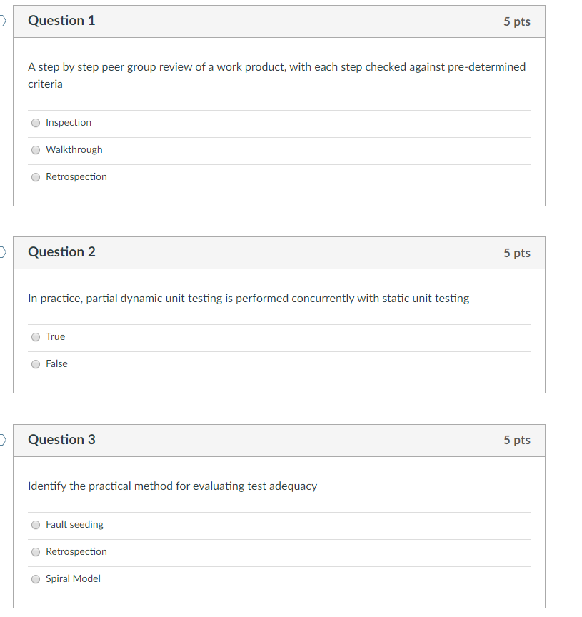 Solved Question 1 5 pts A step by step peer group review of | Chegg.com