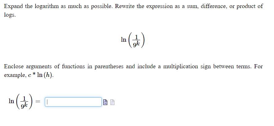 Solved Expand the logarithm as much as possible. Rewrite the | Chegg.com