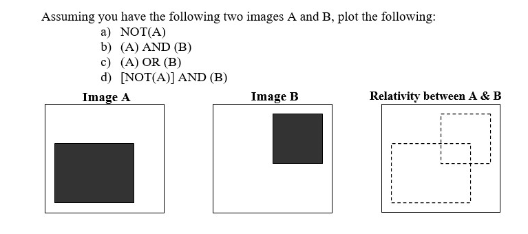 Solved Assuming you have the following two images A and B, | Chegg.com